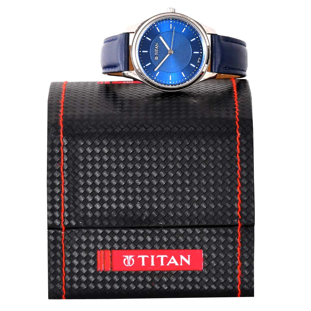 Titan Ladies Neo Economy Analog Blue Dial Watch For Women