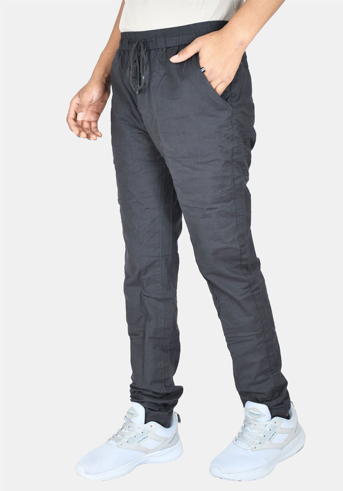 Black Wine Track Pant For Men